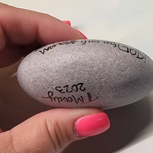 Painted Rock, Hand Painted, Acrylic Paint, Inspirational, Bible Verse ...