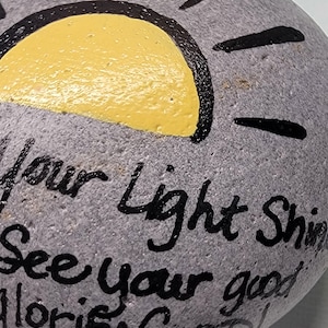 Painted Rock, Hand Painted, Acrylic Paint, Inspirational, Bible Verse ...