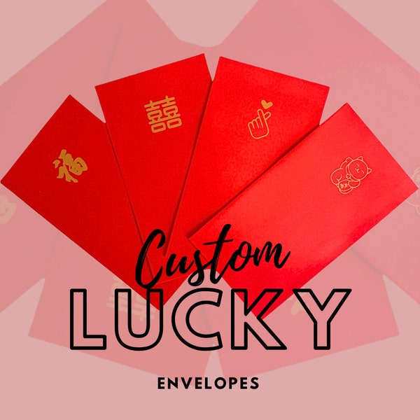 Custom Red Envelopes Wedding - Etsy