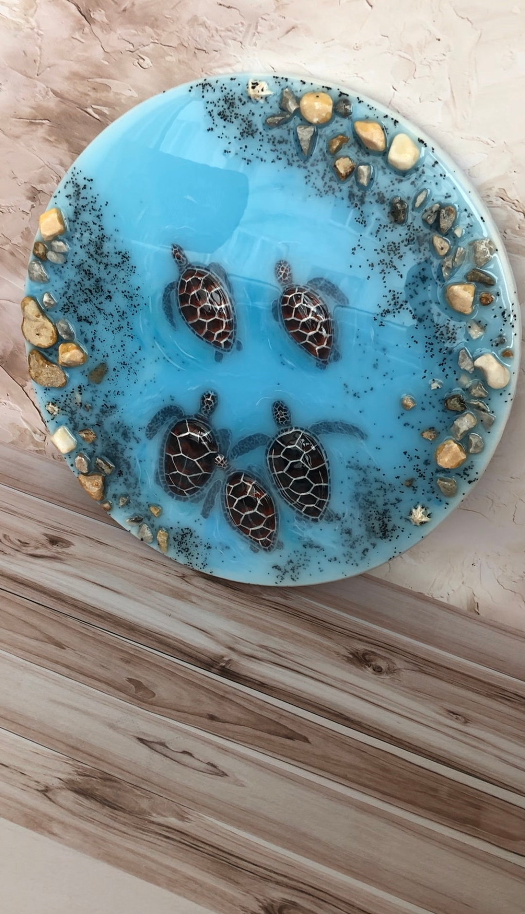 Artwork| Picture With Turtles| Epoxy Resin Picture| Painting|handmade ...