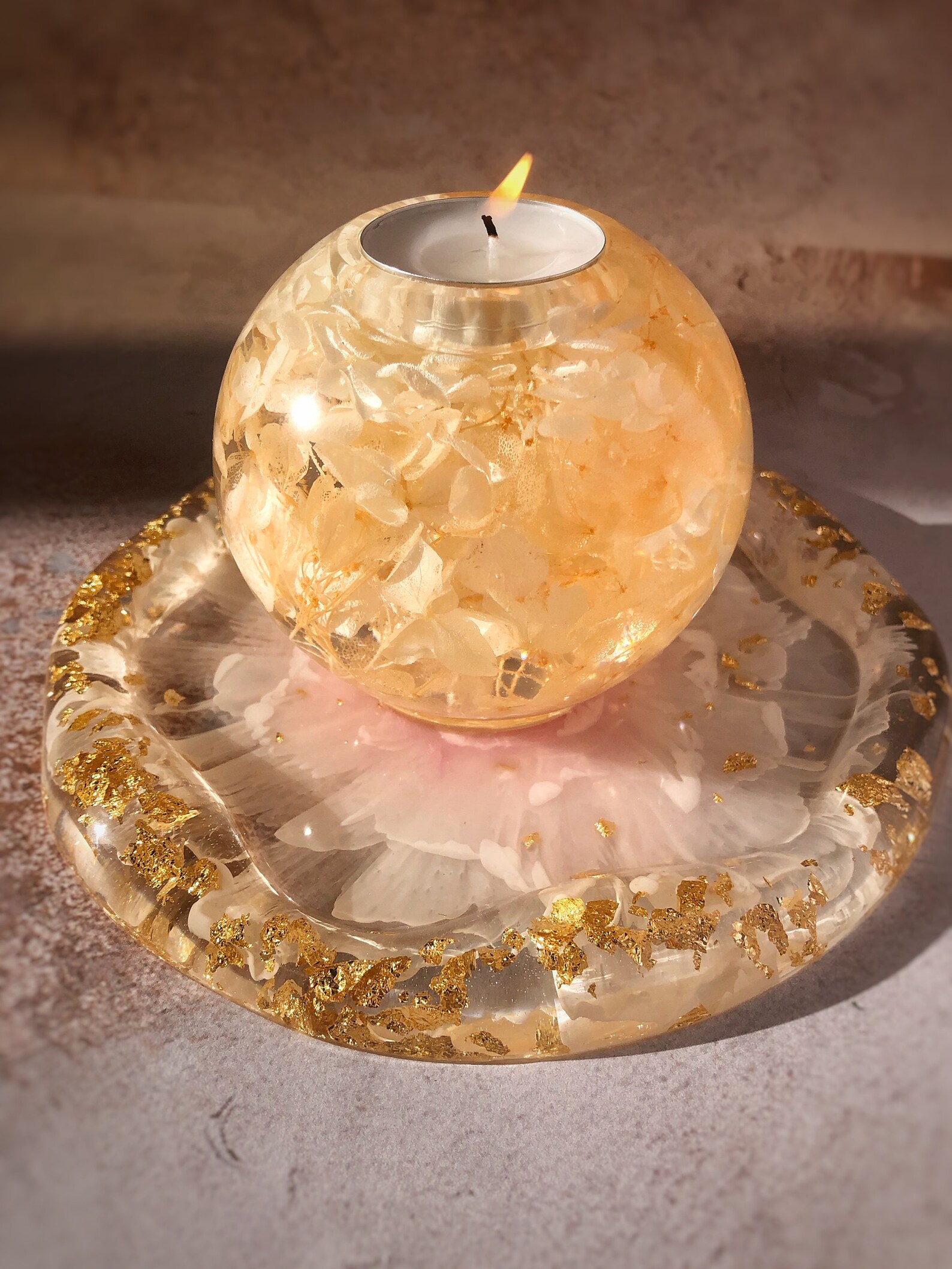 Tea Light Candle Holderl Epoxy Resin Candle Holderl Home Decorl ...