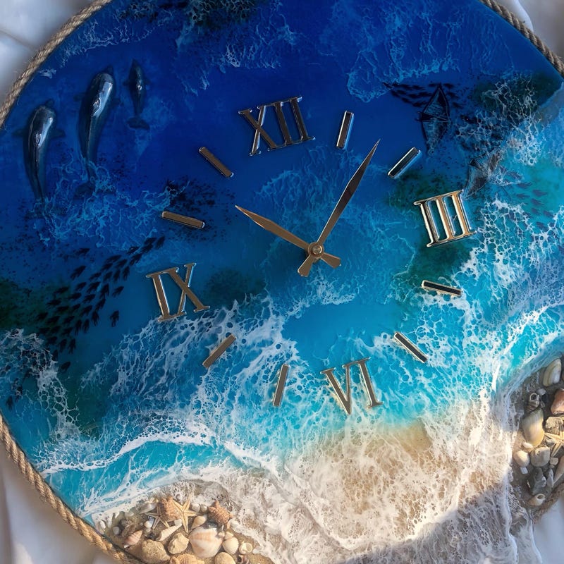 Seashell Clock - Etsy
