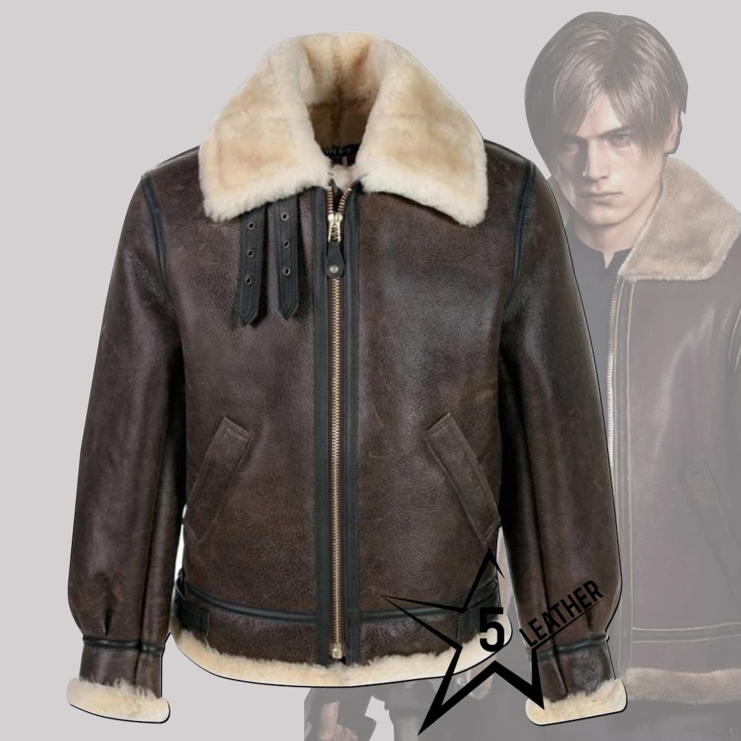 Resident Evil RE 4 Remake Leon Kennedy Bomber Jacket B3 - Etsy