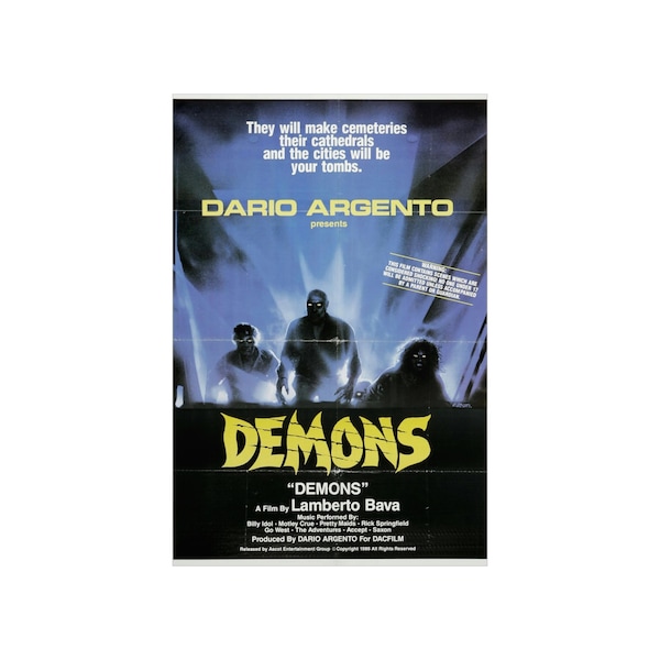 Demons 1985 Poster - Etsy