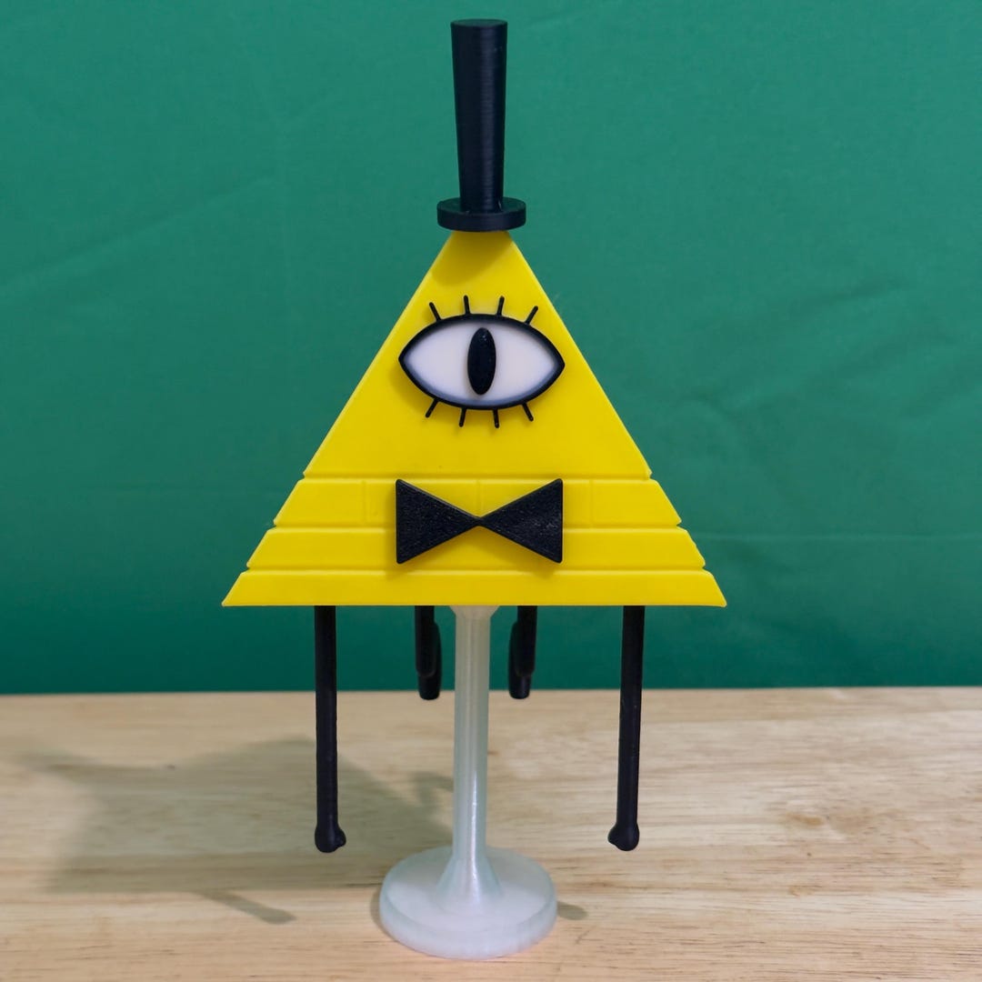 Bill Cipher Desk Figure - Gravity Falls Inspired Decoration - Etsy