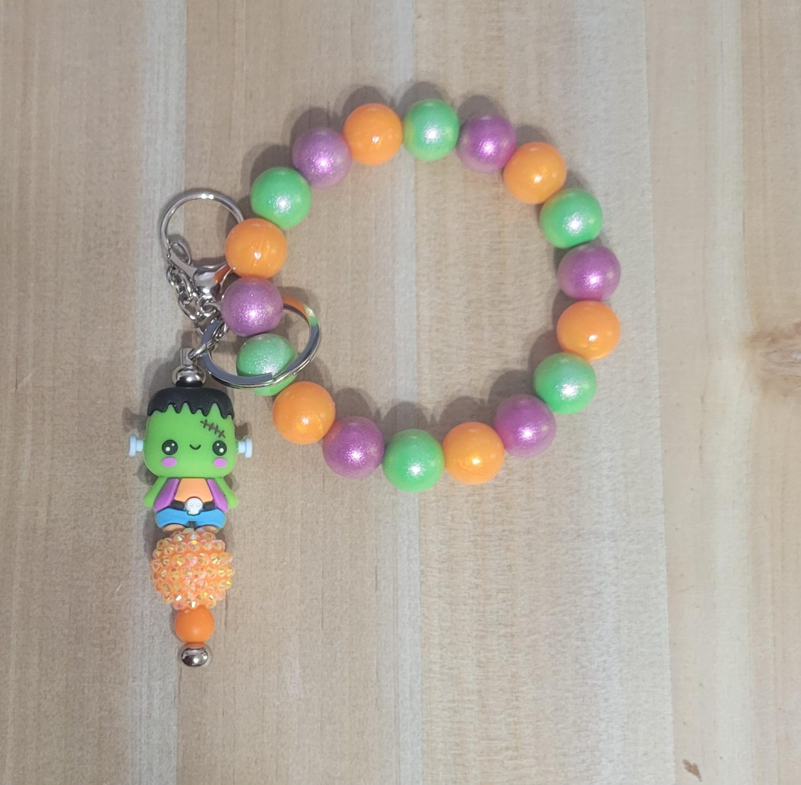 Halloween Wristlets With Frankenstein Keychain Options - Etsy