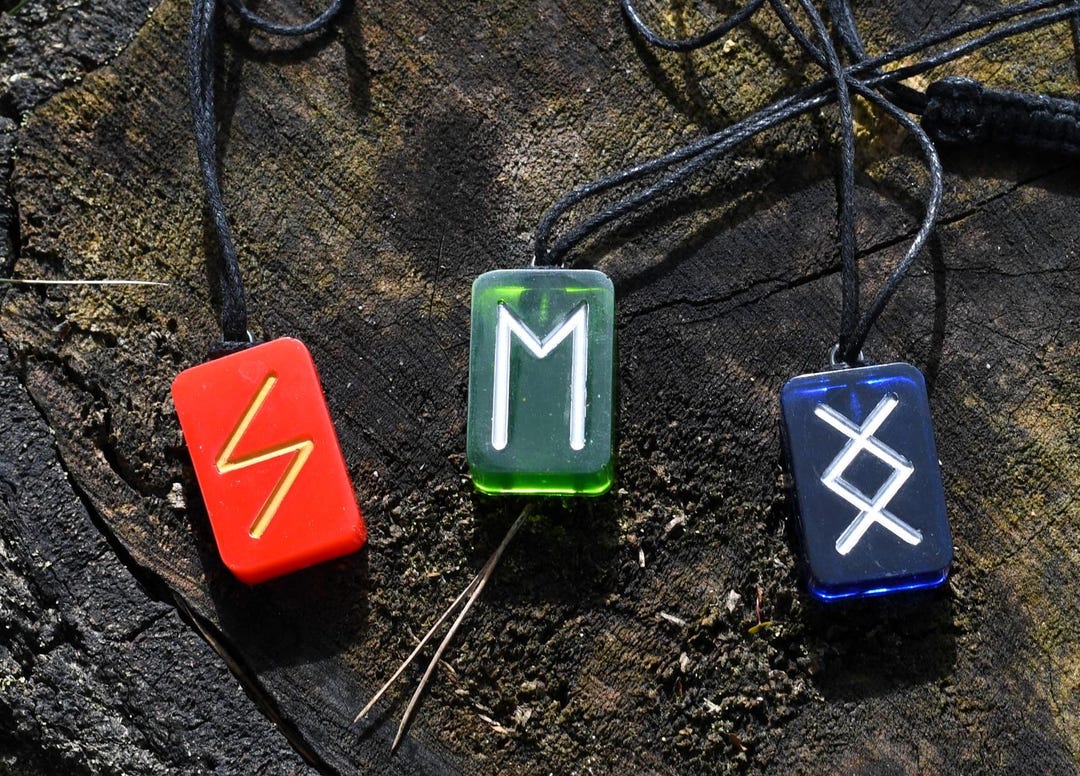 Birth Rune Pendant Elder Futhark Talisman for Witches, Vikings, and ...