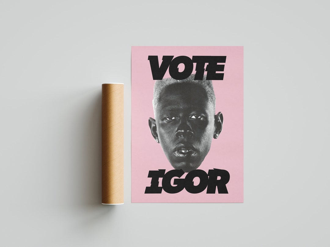 Tyler the Creator Pink 'vote Igor' Poster Flower Boy - Etsy