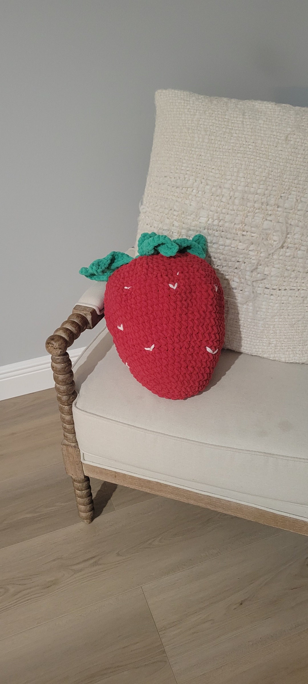 Crochet Strawberry | Crochet Plushie | Strawberry Plushie | Red ...