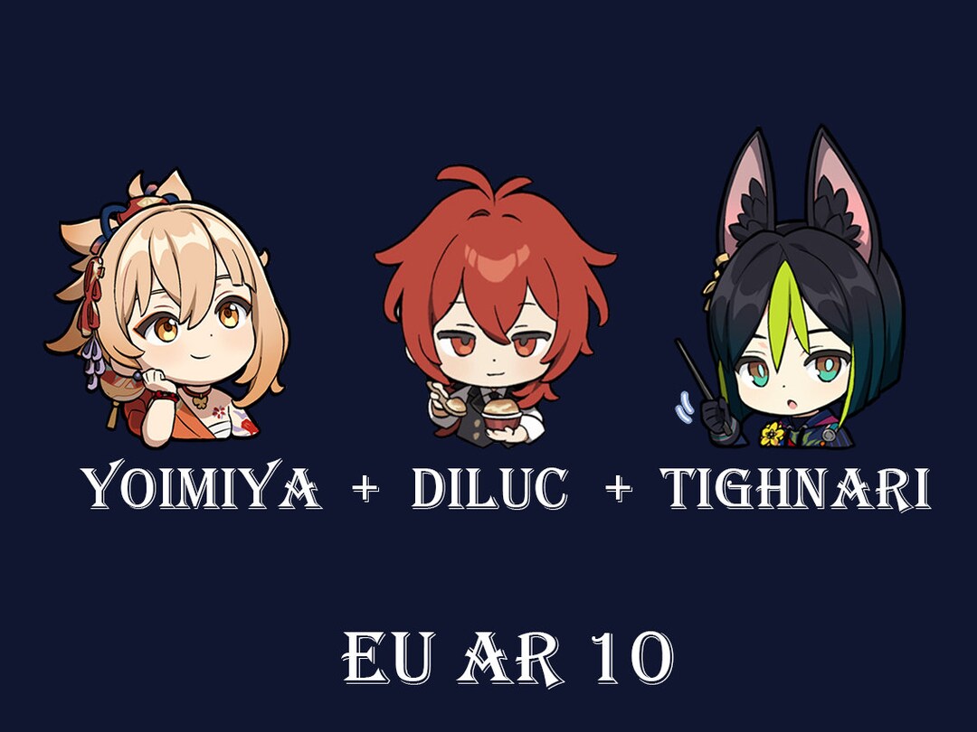 GI Yoimiya Diluc Tighnari AR 10 EU - Etsy