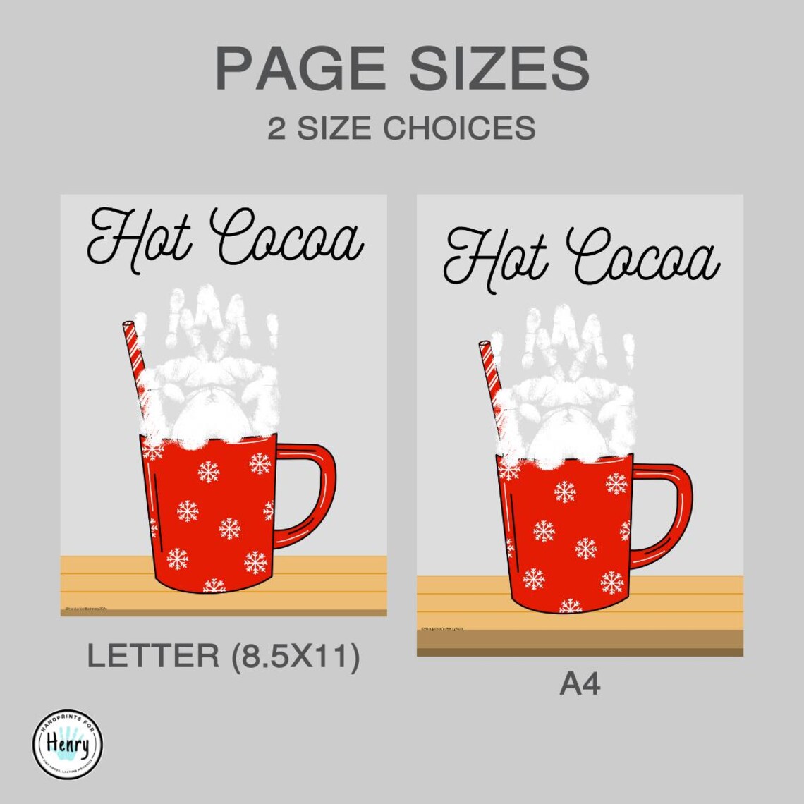 Hot Chocolate Christmas Handprint Art Craft Activity for Toddlers ...