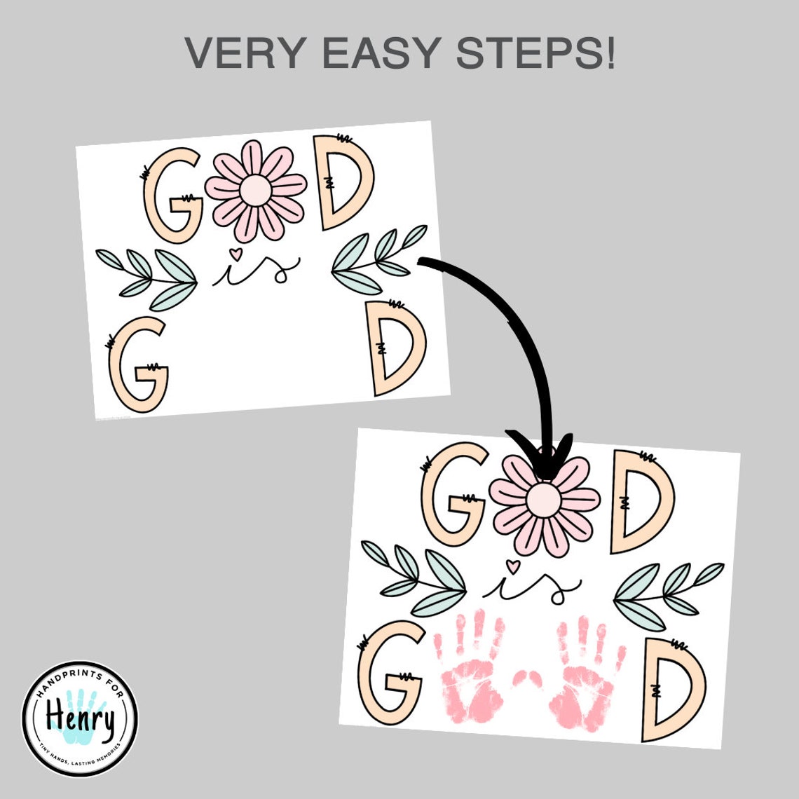 God is Good Handprint Bible School Craft Activity for Toddlers, Sunday ...