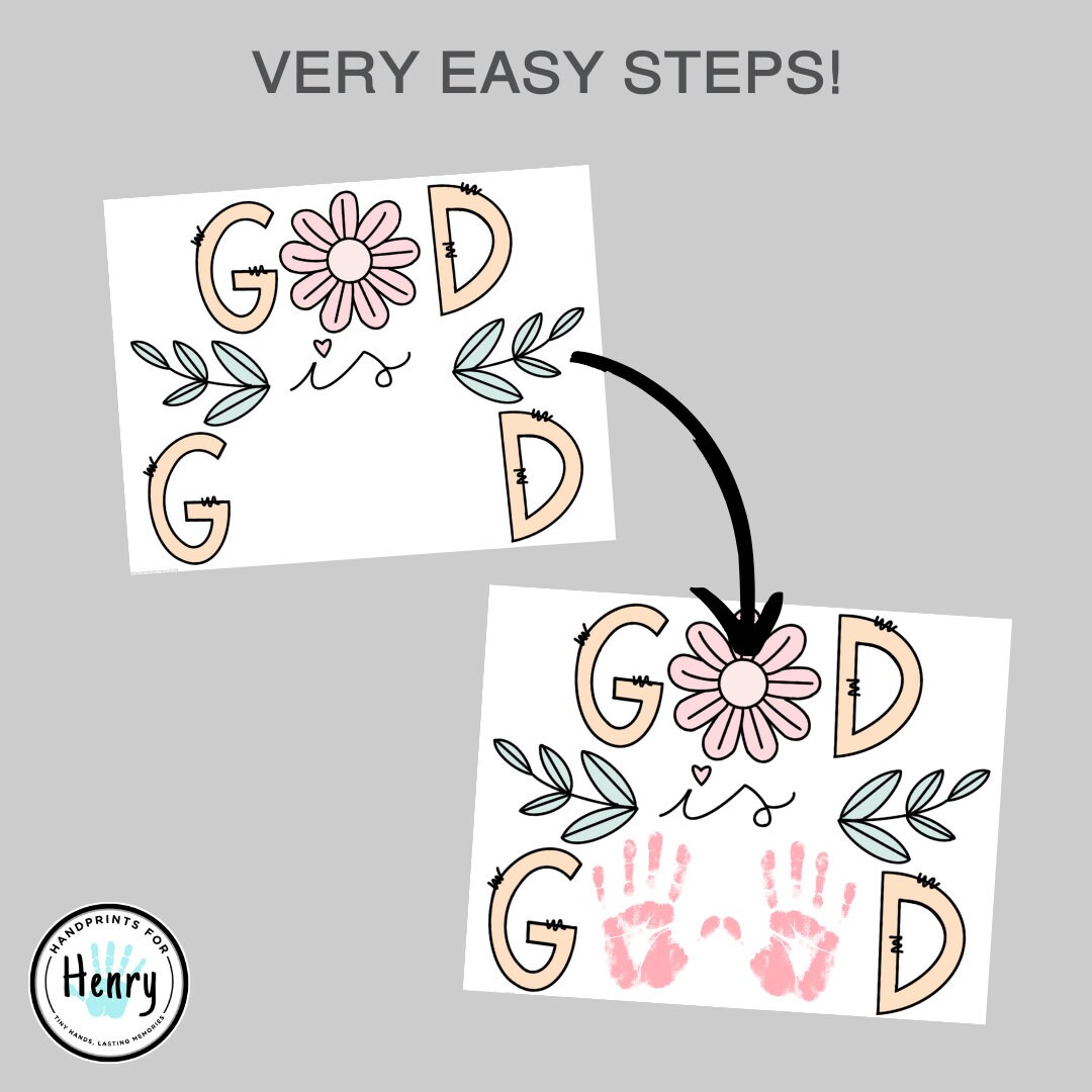 God is Good Handprint Bible School Craft Activity for Toddlers, Sunday ...