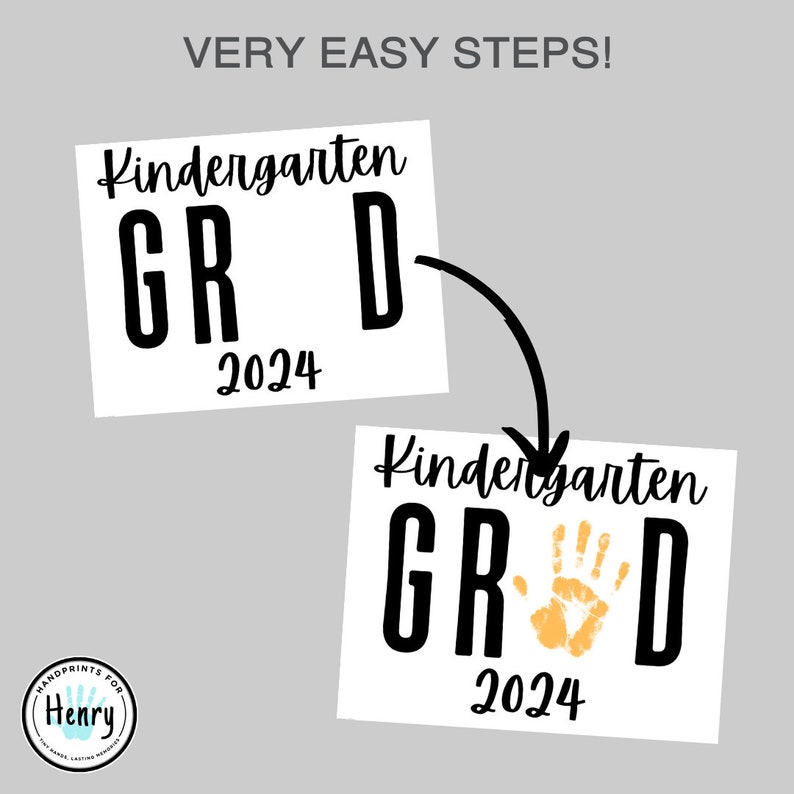 Class of 2024 Kindergarten Graduation, Kinder Handprint Art Craft ...
