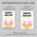 Hoppy Easter Footprint Bunny Craft, Happy Spring Art Activities for ...