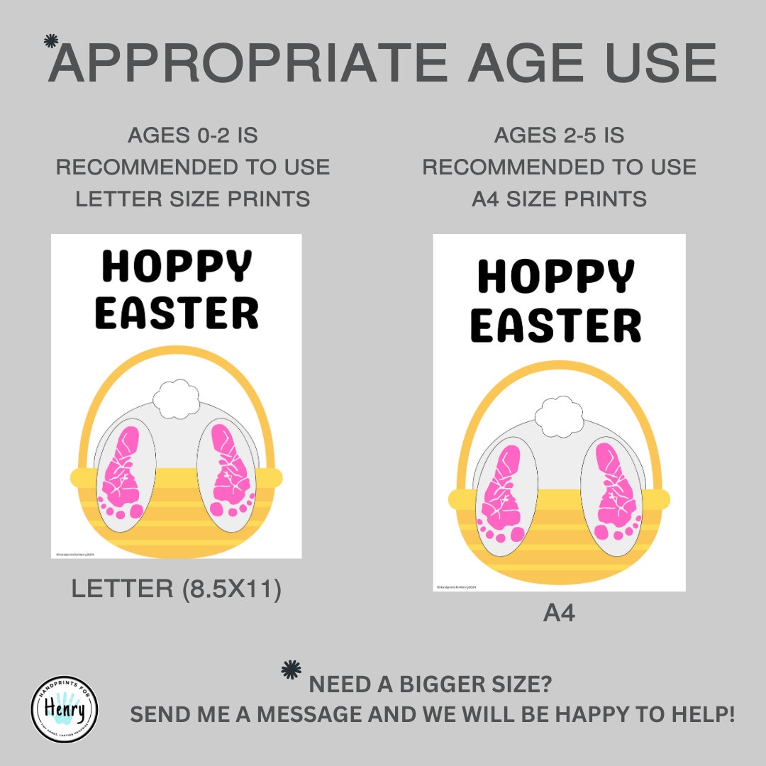 Hoppy Easter Footprint Bunny Craft, Happy Spring Art Activities for ...
