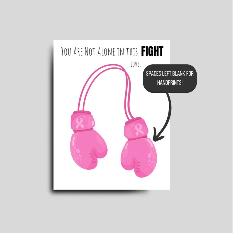 Handprints Breast Cancer Awareness Printable Kids Crafts, Gifts for ...