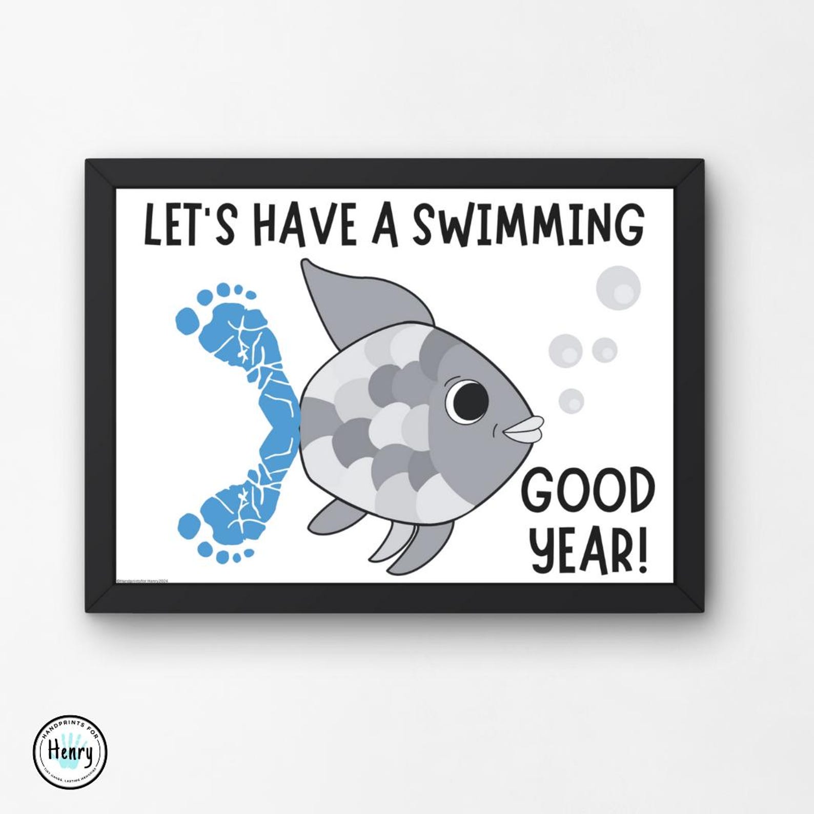 DIY Fish Back to School Handprint Art Craft, Swimming First Day ...