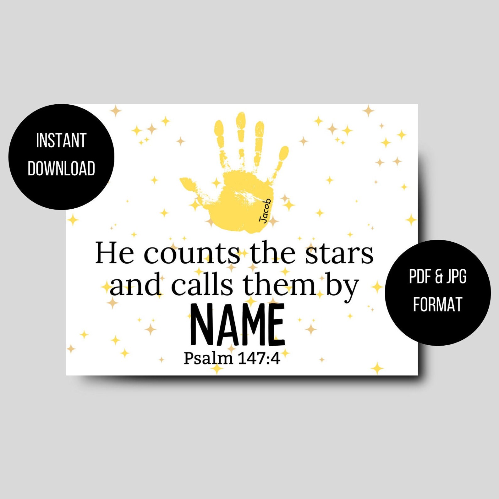Kids Sunday School Handprint Footprint DIY Art Craft, Bible Lesson ...