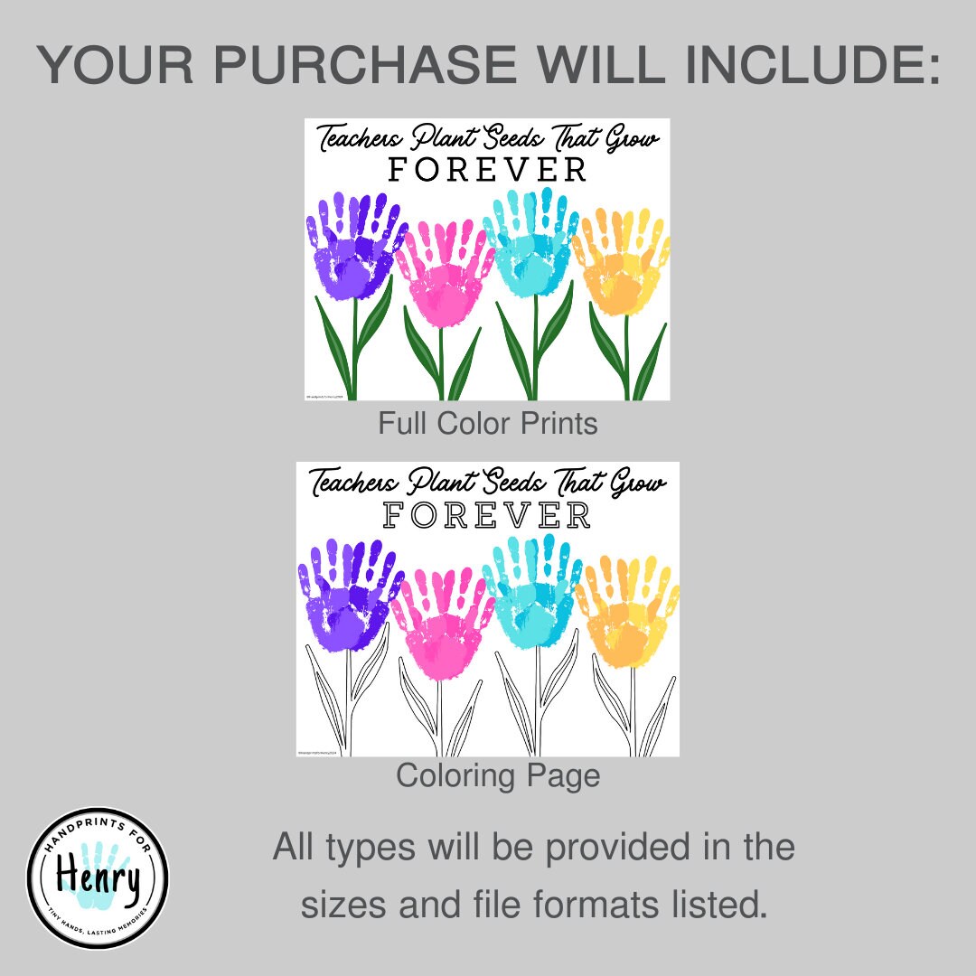 Thank You for Everything, Teacher Appreciation Week, Handprint Art ...