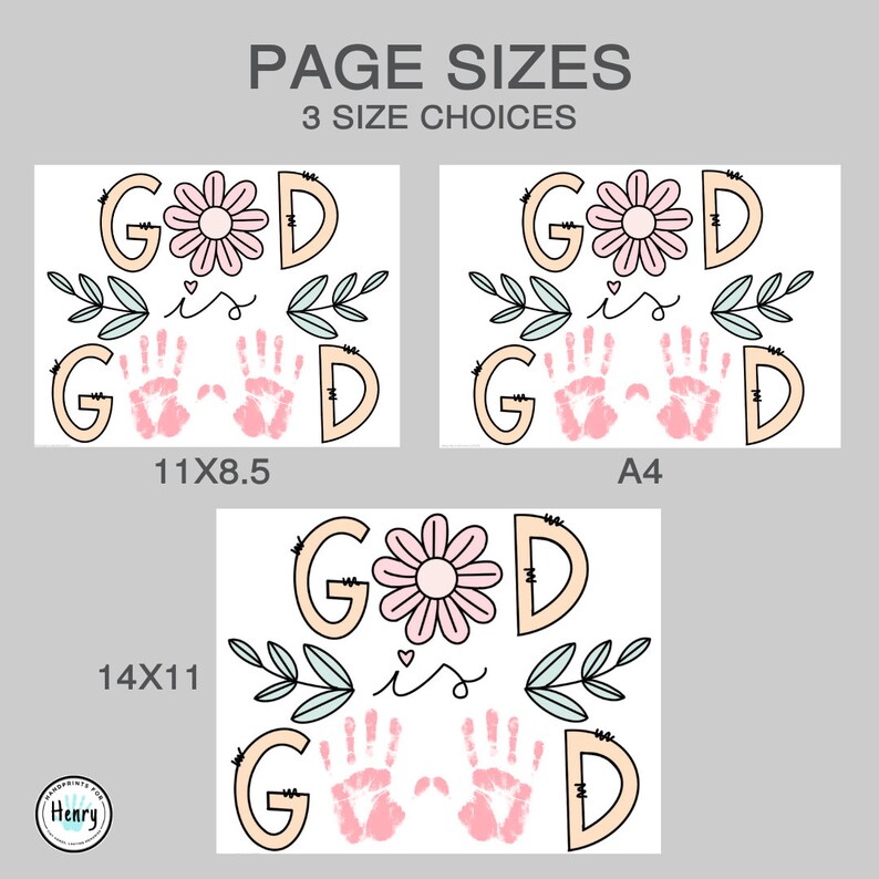 God is Good Handprint Bible School Craft Activity for Toddlers, Sunday ...