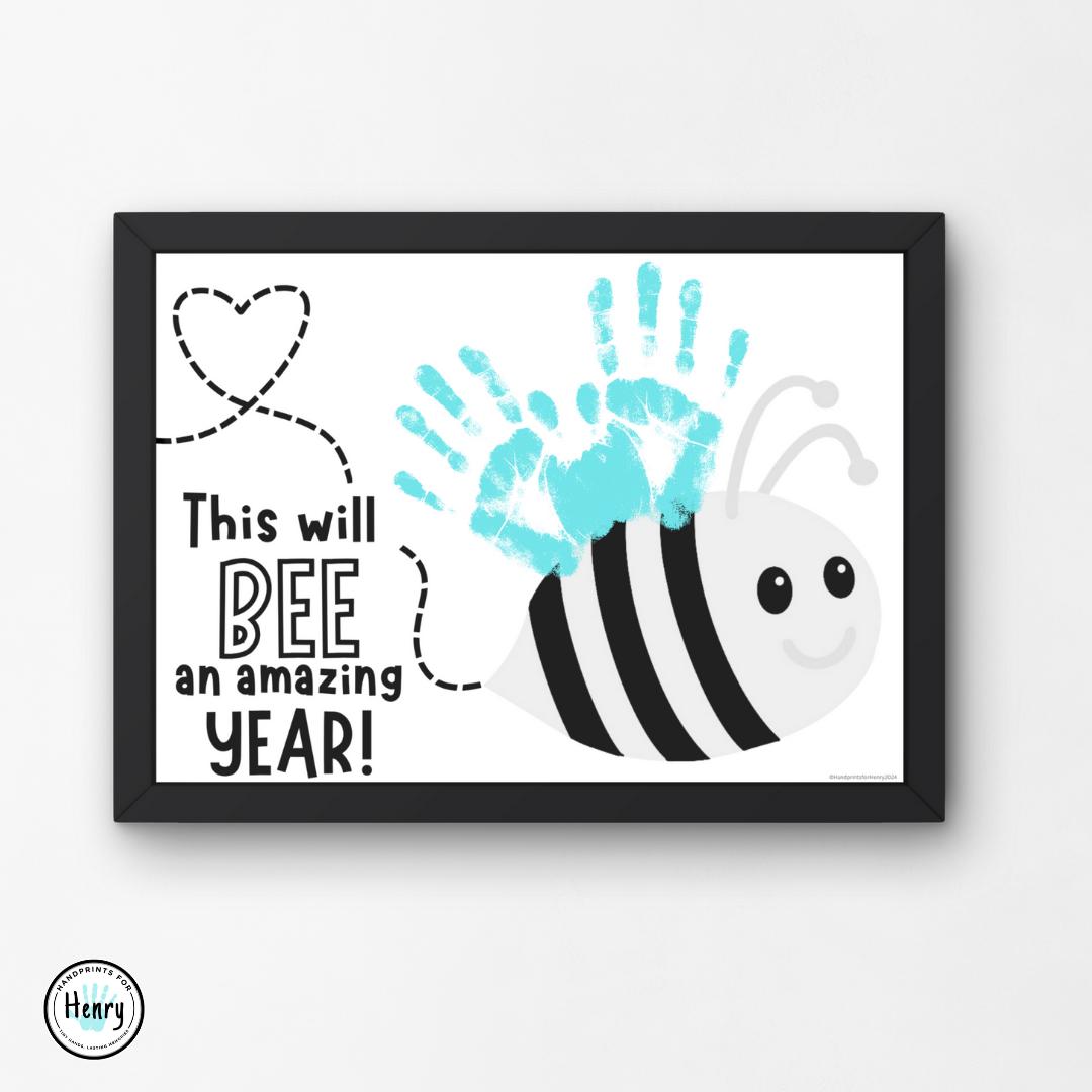 DIY Bee Back to School Handprint Art Craft, Buzzing First Day ...