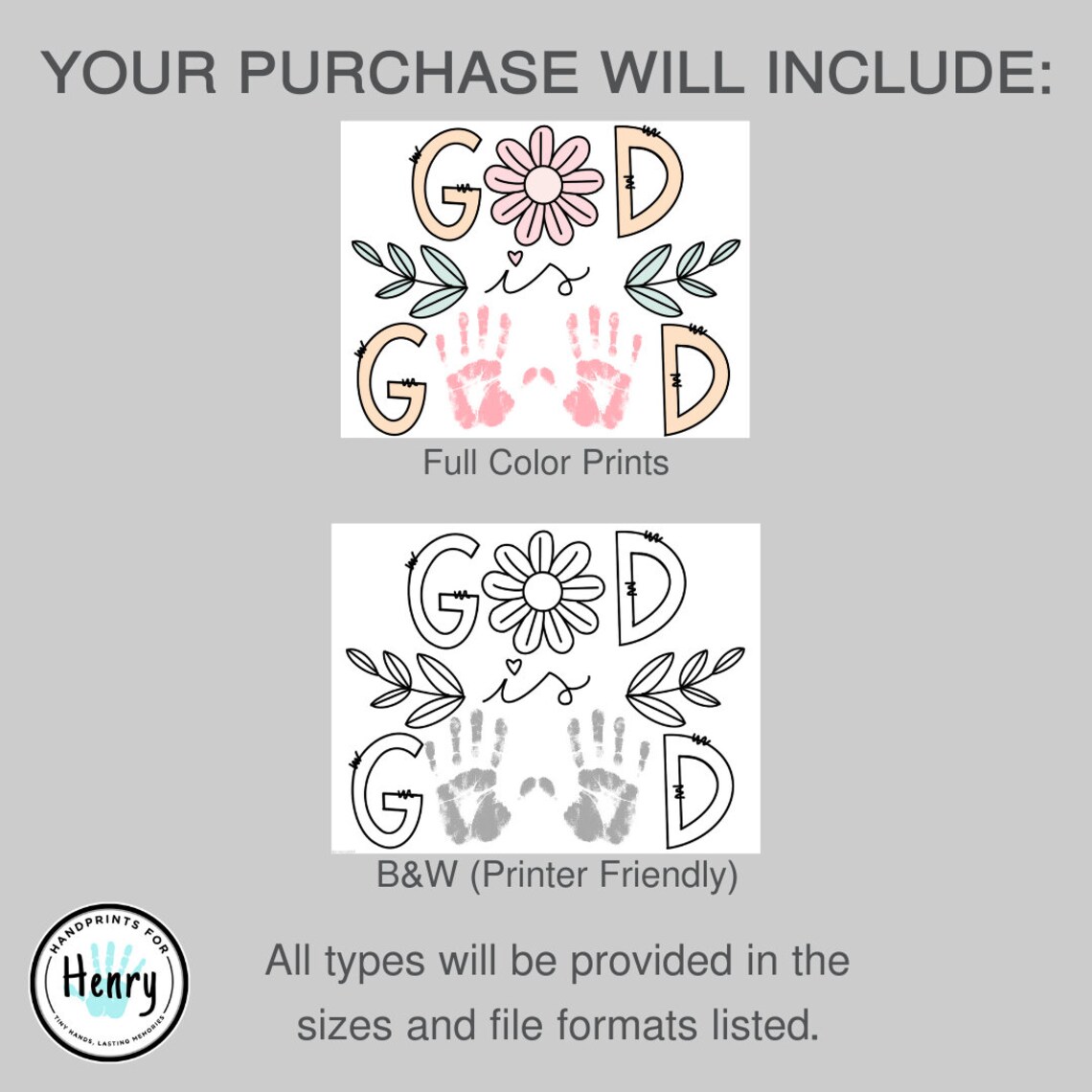 God is Good Handprint Bible School Craft Activity for Toddlers, Sunday ...