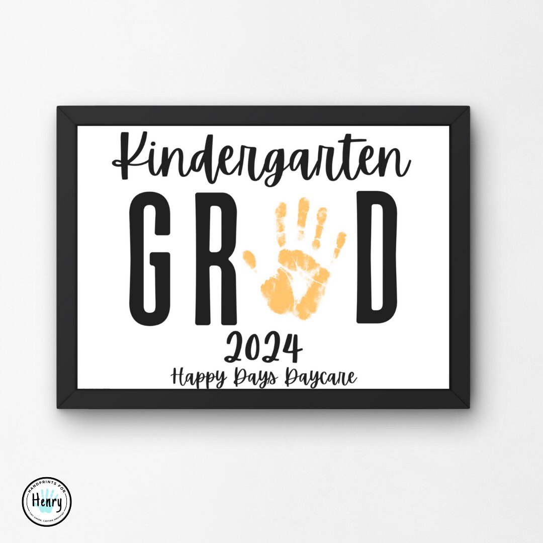 Class of 2024 Kindergarten Graduation, Kinder Handprint Art Craft ...