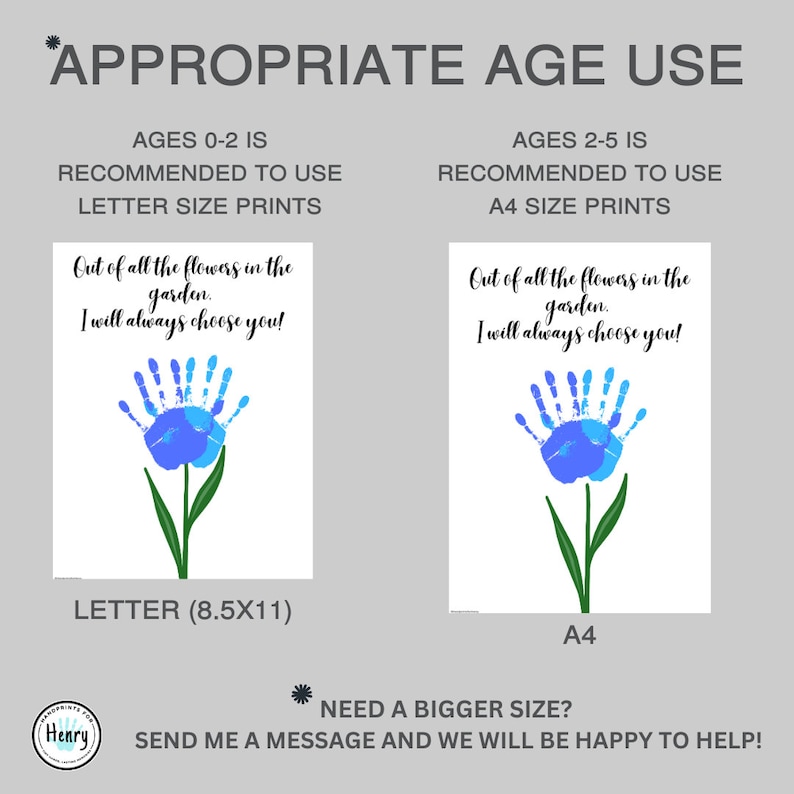 Mother's Day Flowers Handprint Craft, Spring Art Activity Toddlers Baby ...