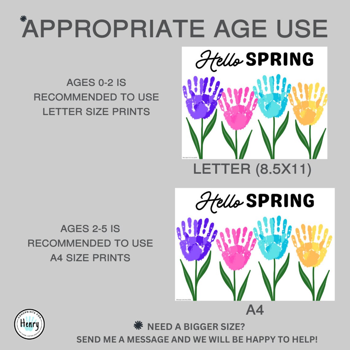 Hello Spring Flowers Handprint Craft, Easter Art Activities for ...