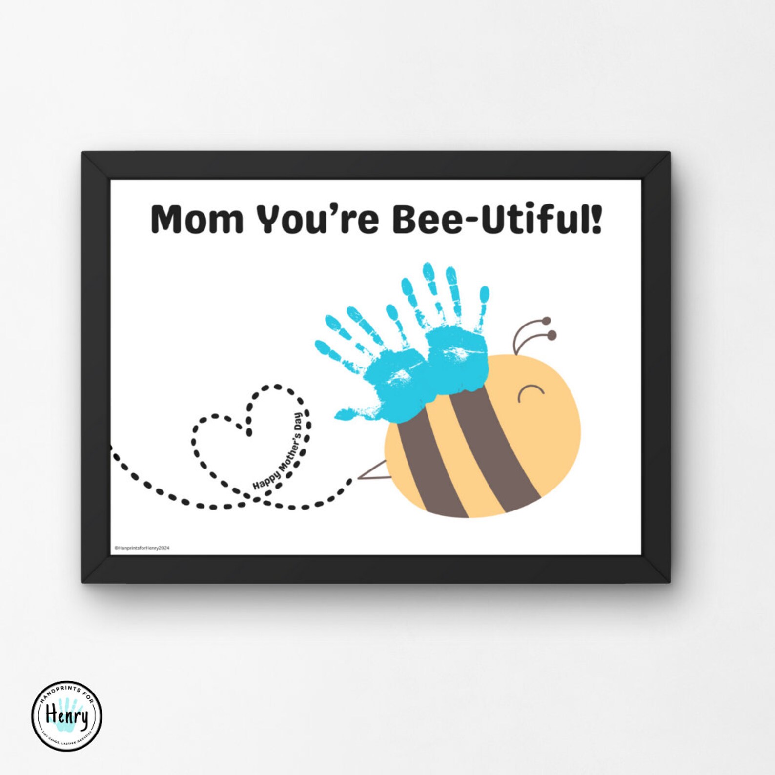 Mother's Day Bee Handprint Craft, Beautiful Spring Art Activity ...