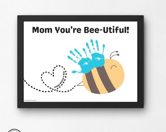 Mother's Day Flowers Handprint Craft, Spring Art Activity Toddlers Baby ...