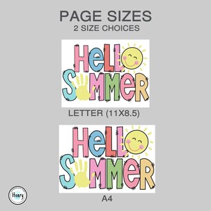 Hello Summer Handprint Art Craft Activities for Toddlers, Kids Sensory ...