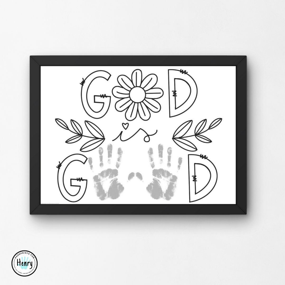 God is Good Handprint Bible School Craft Activity for Toddlers, Sunday ...
