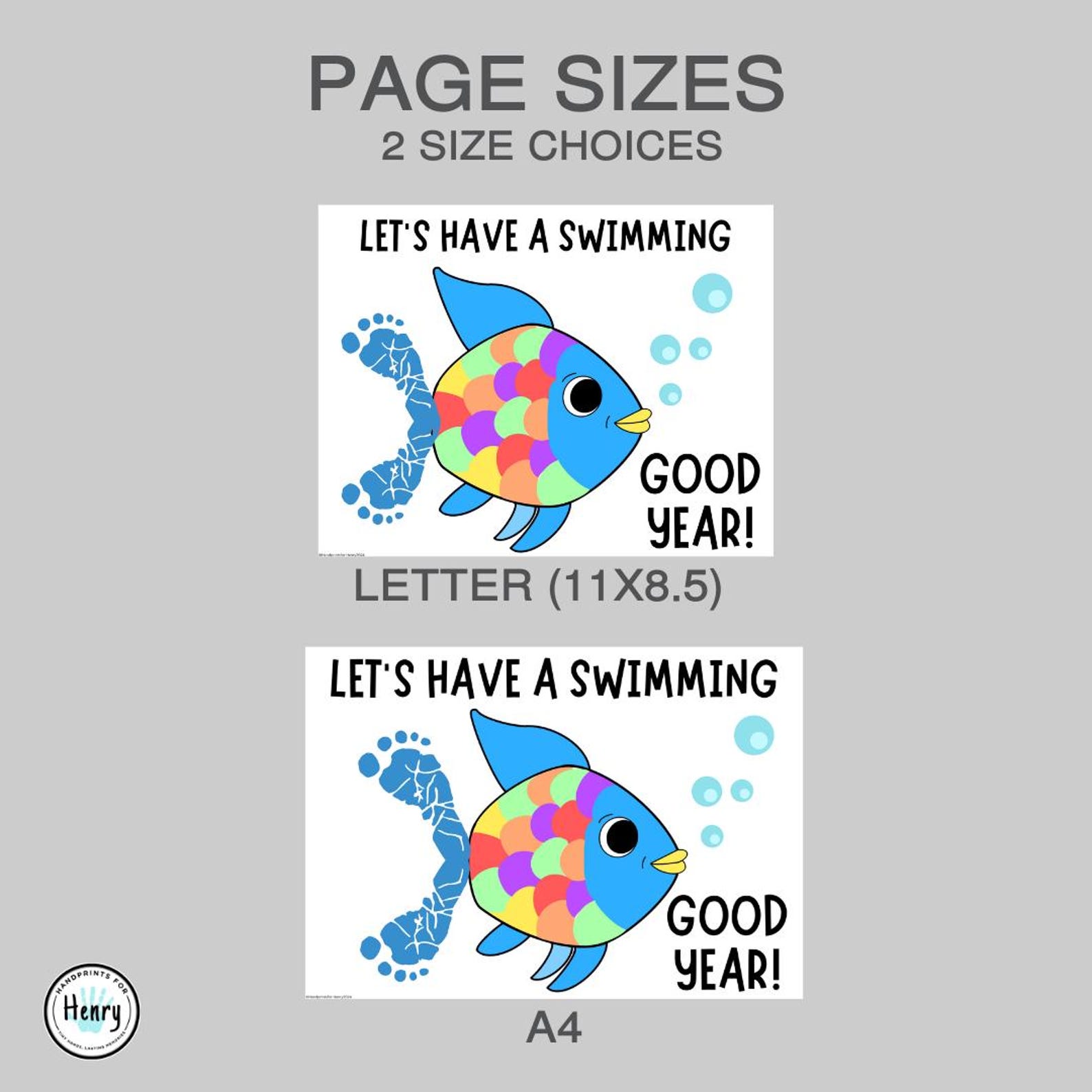 DIY Fish Back to School Handprint Art Craft, Swimming First Day ...