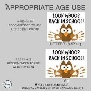 DIY Owl Bird Back to School Handprint Art Craft, Looks Whoos First Day ...