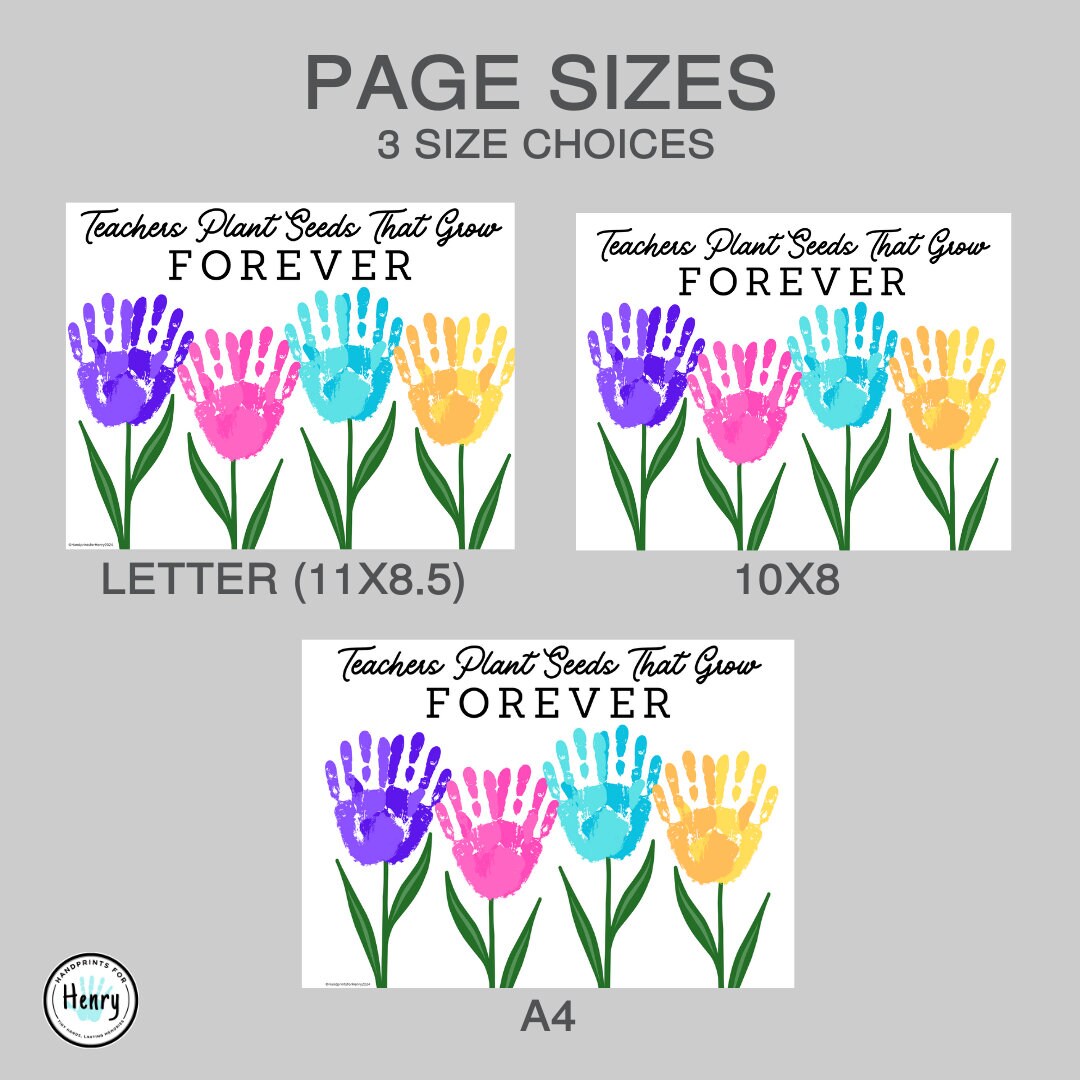 Thank You for Everything, Teacher Appreciation Week, Handprint Art ...