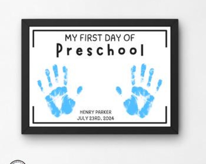 Back to School High Five Handprint Craft for Kids - Fun First Day of ...