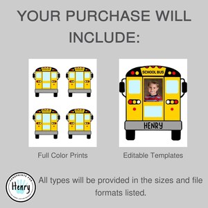 School Bus Back to School Craft, Transportation First Day Bulletin ...