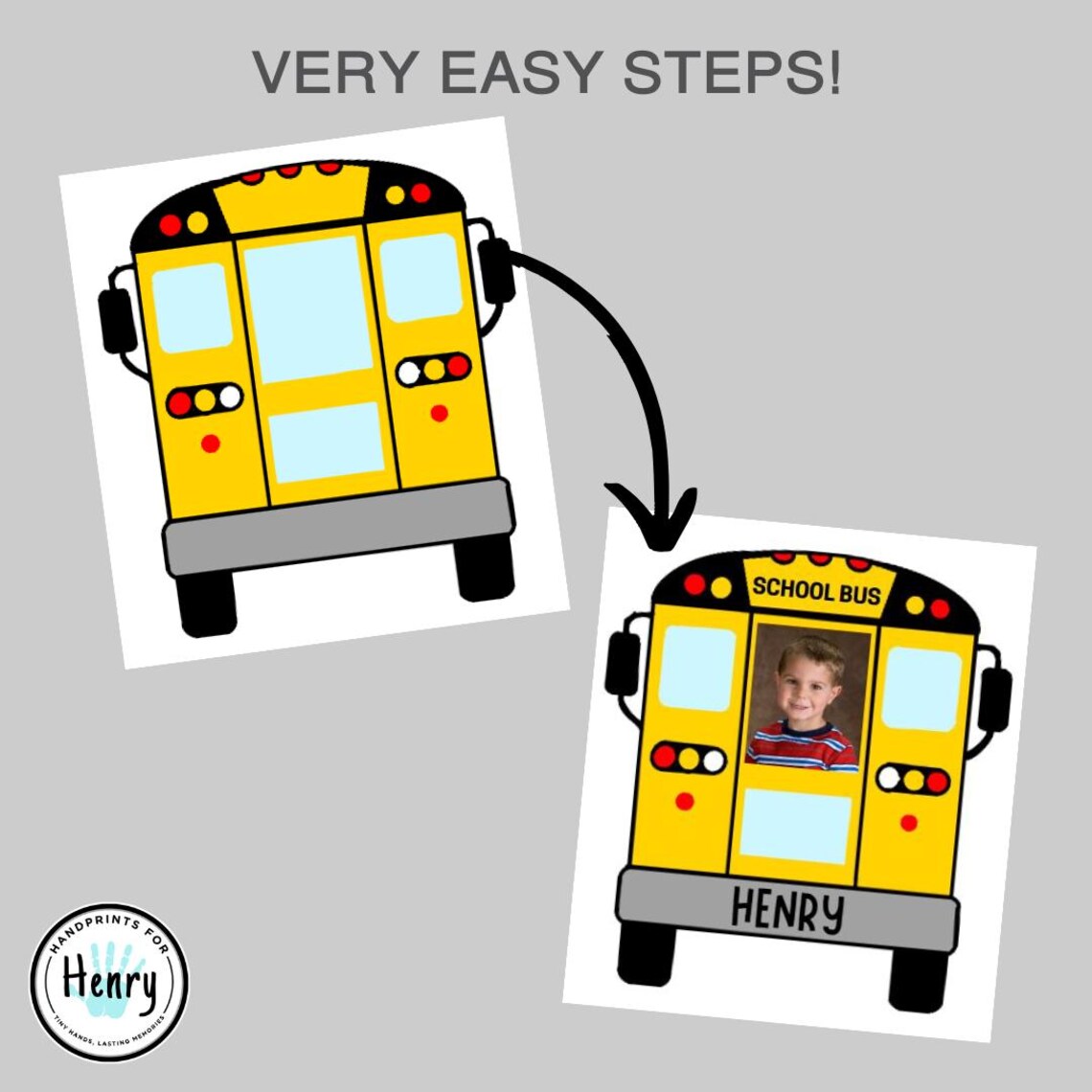 School Bus Back to School Craft, Transportation First Day Bulletin ...