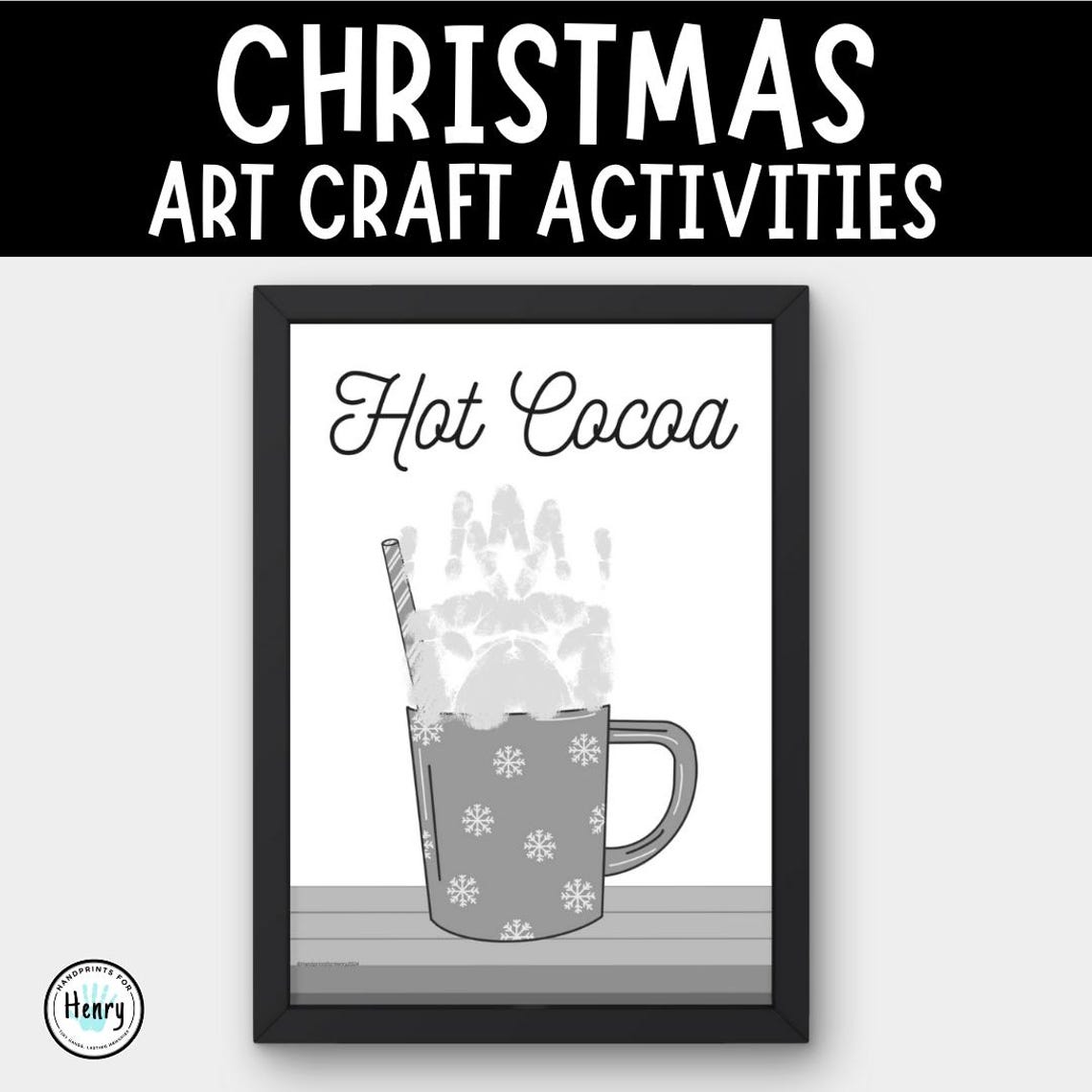 Hot Chocolate Christmas Handprint Art Craft Activity for Toddlers ...