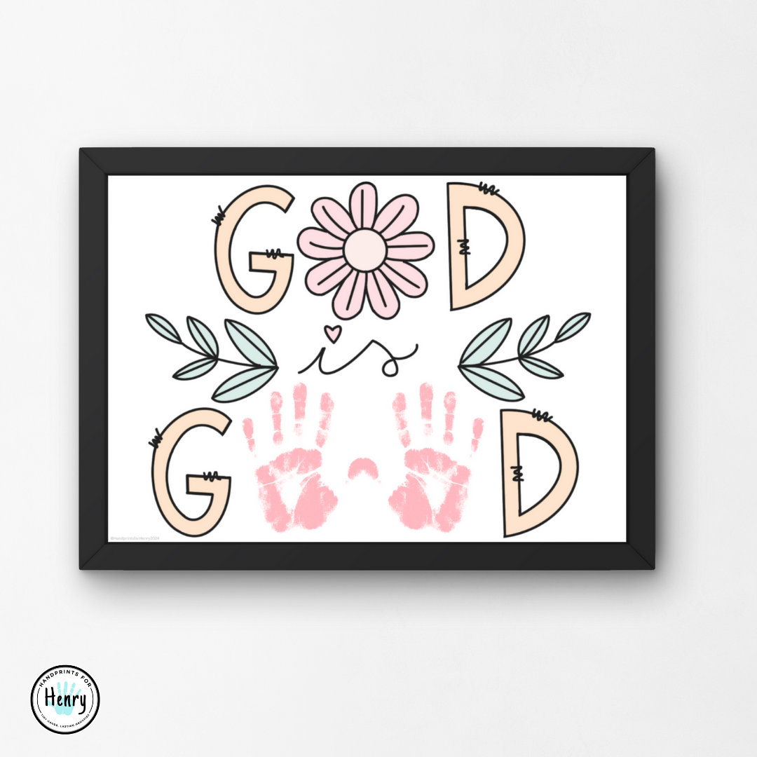 God is Good Handprint Bible School Craft Activity for Toddlers, Sunday ...