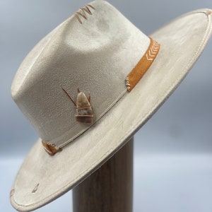 Boho Hat, Fedora Hat, Ecco Suede, Blanco Hat, Festival Hat, Urban Hat ...