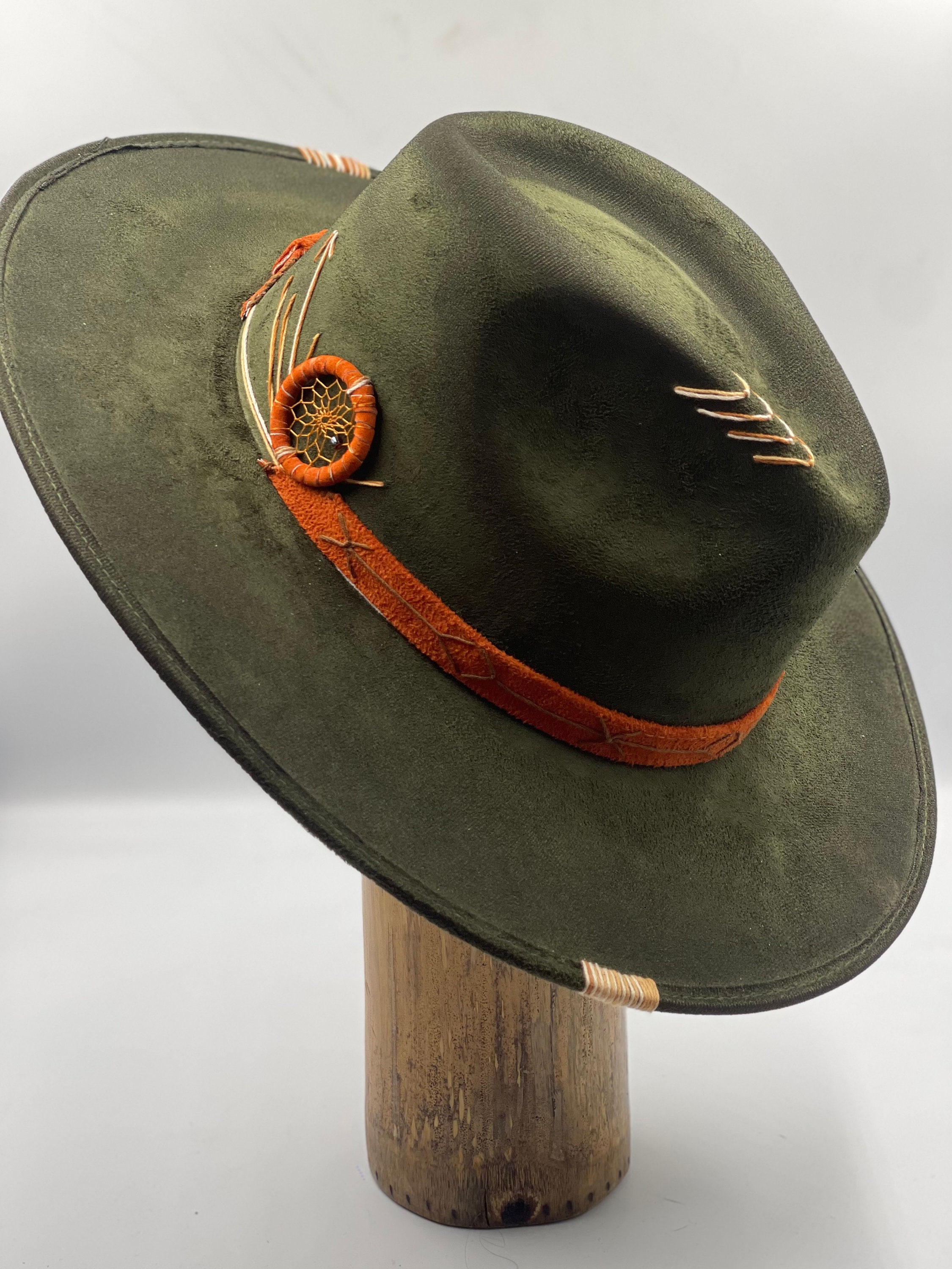 Boho, Elegant Custom Green Hat Weiike - Etsy