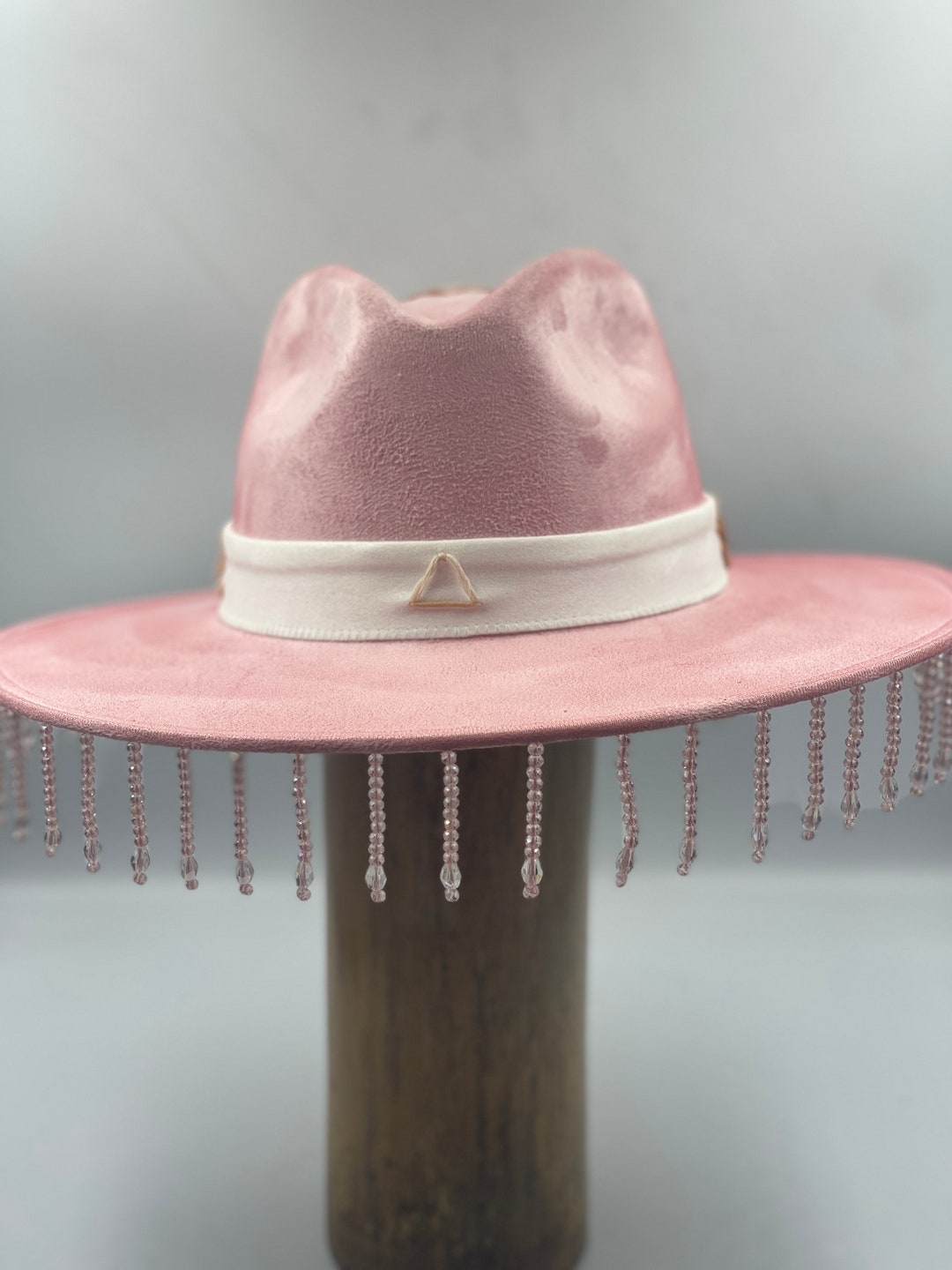Boho Hat, Fedora Hat, Festival Hat, Custom Hat, Pink Star, Desert Hat ...