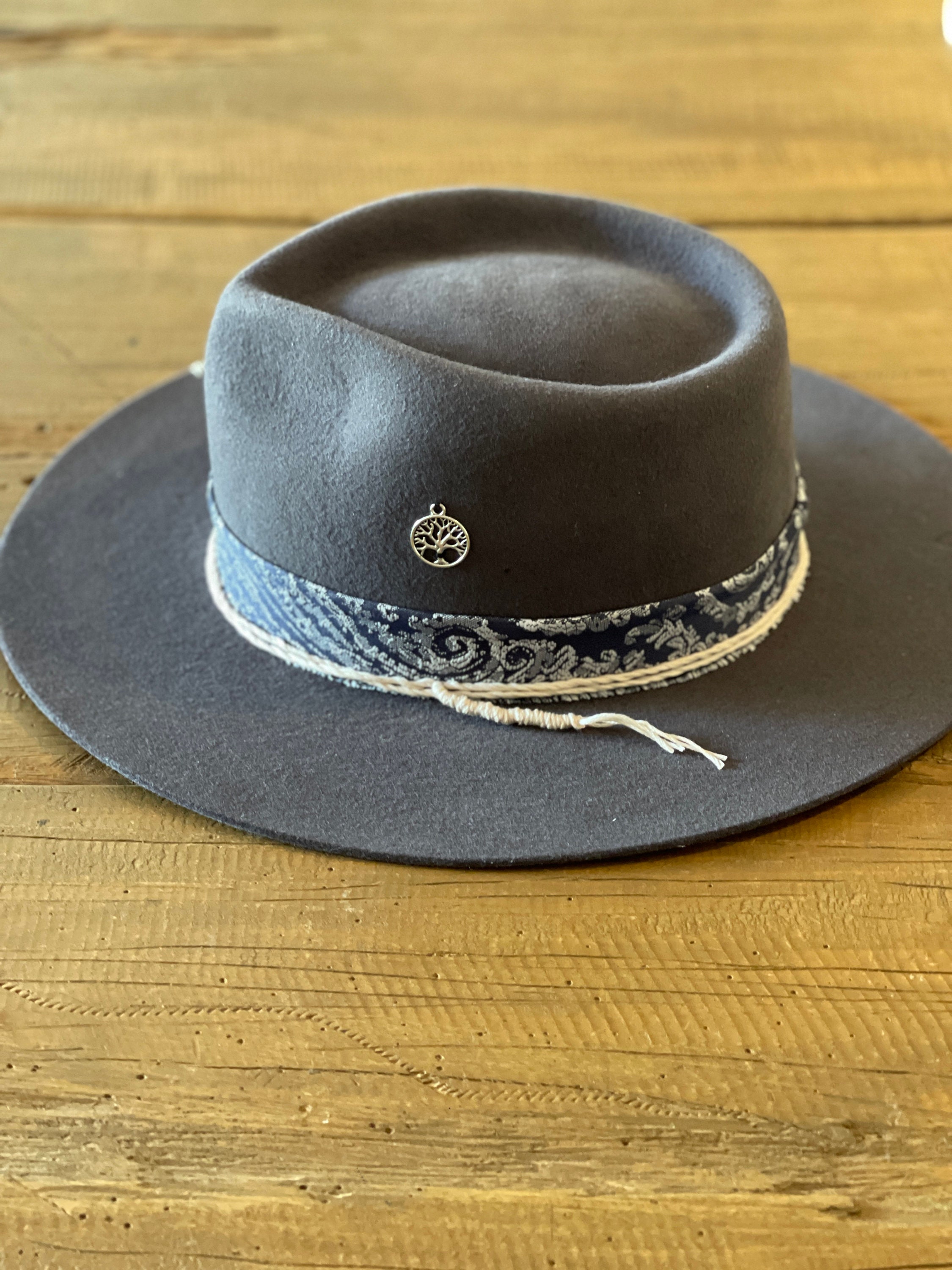 Boho, Fedora Hat, Premium Felt, Midnight Bliss Hat - Etsy