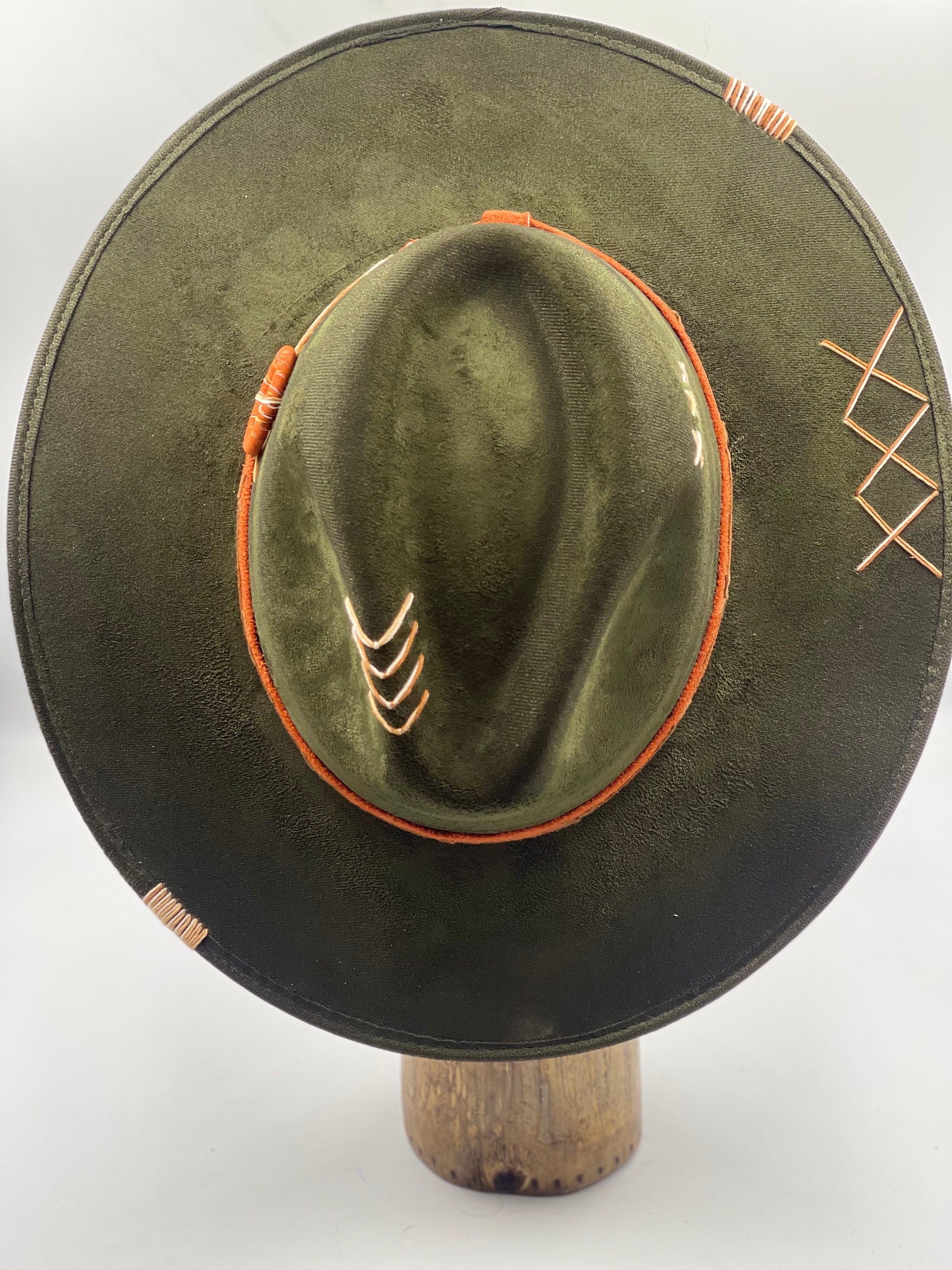 Boho, Elegant Custom Green Hat Weiike - Etsy