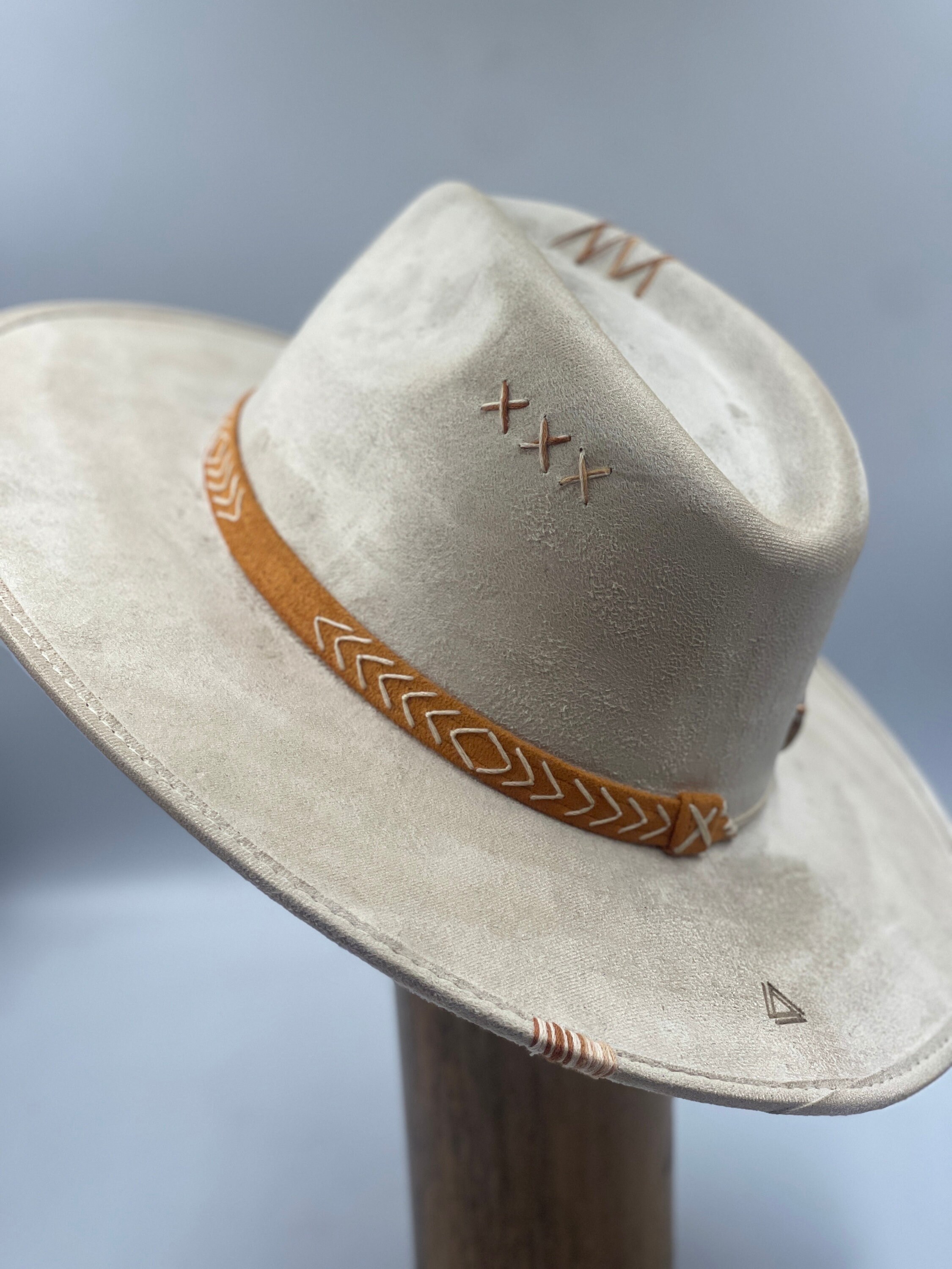 Boho Hat, Fedora Hat, Ecco Suede, Blanco Hat, Festival Hat, Urban Hat ...