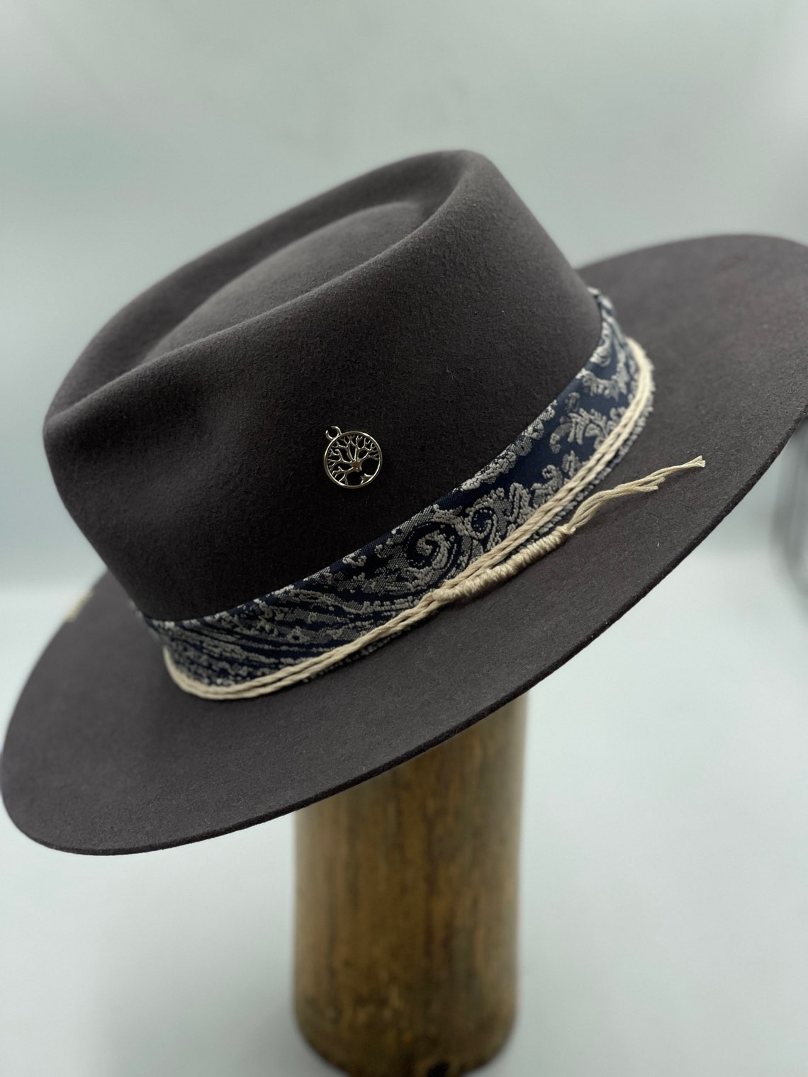 Boho, Fedora Hat, Premium Felt, Midnight Bliss Hat - Etsy