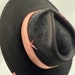 Boho Hat, Fedora Hat, Ecco Suede, Desert Hat, Black and Salmón. - Etsy